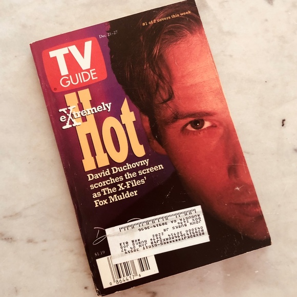Office | Vintage December 26 1996 Tv Guide Xfiles David Duchovny Cover ...